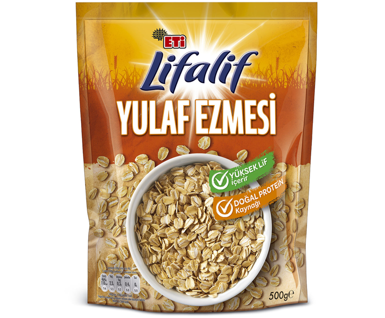 Eti Lifalif Yulaf Ezmesi 500 gr. | Onakro E-satış: 1 Tıkla Kapında